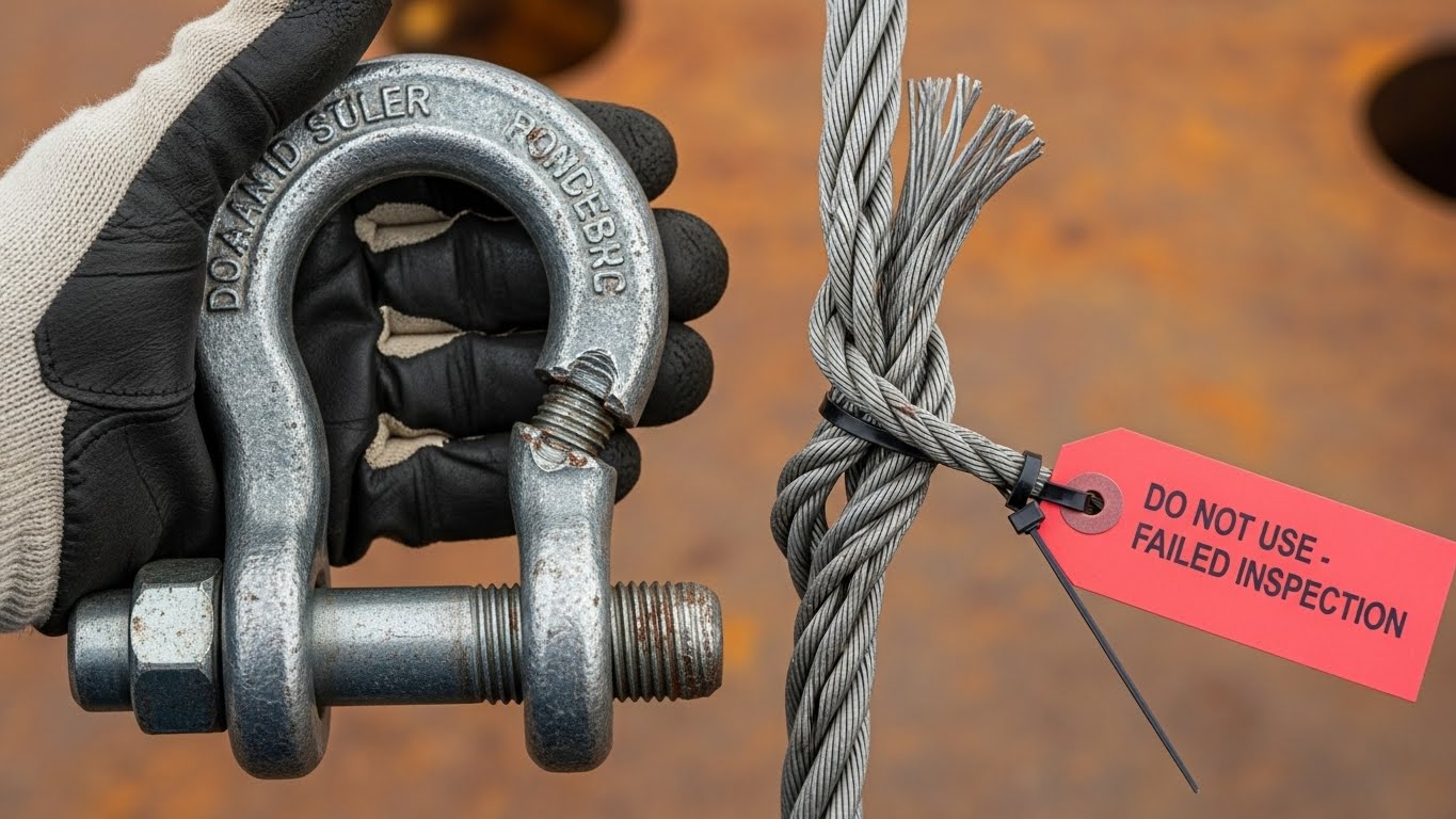 Offshore Lifting Safety: How to Inspect Slings & Shackles